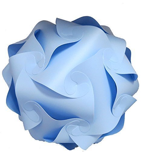 LARGE 17"/40cm 30 Pieces Solid Colors Puzzle Lights Infinity DIY Jigsaw ...