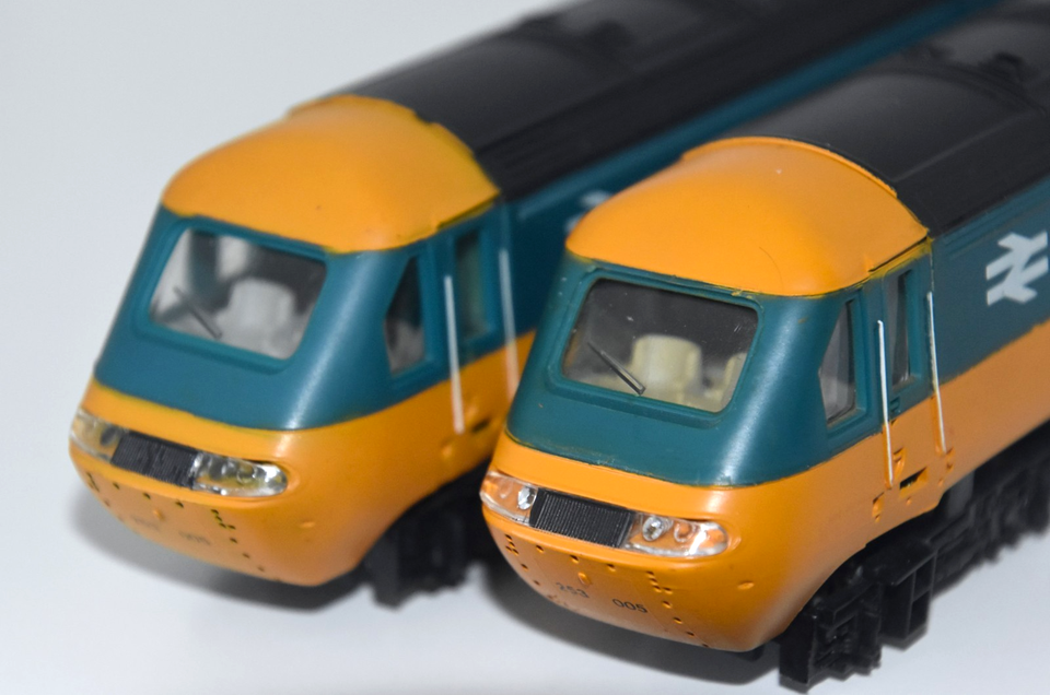 Hornby InterCity 125 HST Power Car + Dummy 43010 43011 BR Blue 253005 ...