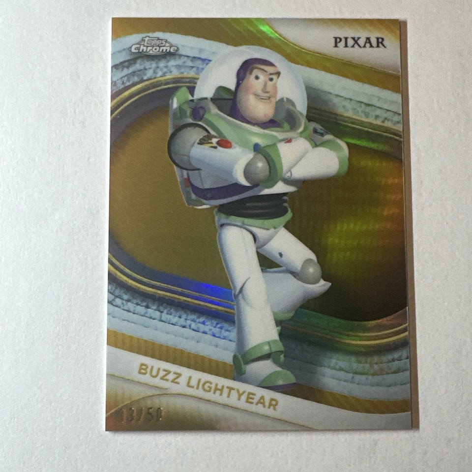 2025 Topps Chrome Disney Buzz Lightyear Gold Refractor #’d 43/50 Card ...