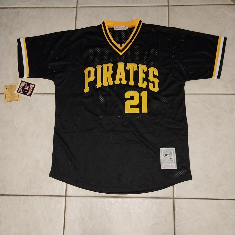 ROBERTO CLEMENTE PITTSBURGH PIRATES M&N THROWBACK JERSEY. SIZE LG. NWT ...