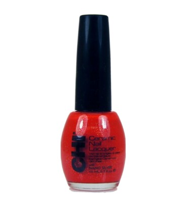 CHI Nail Polish Lacquer Office Party MISS-take .5 oz Bright Shimmer Red ...