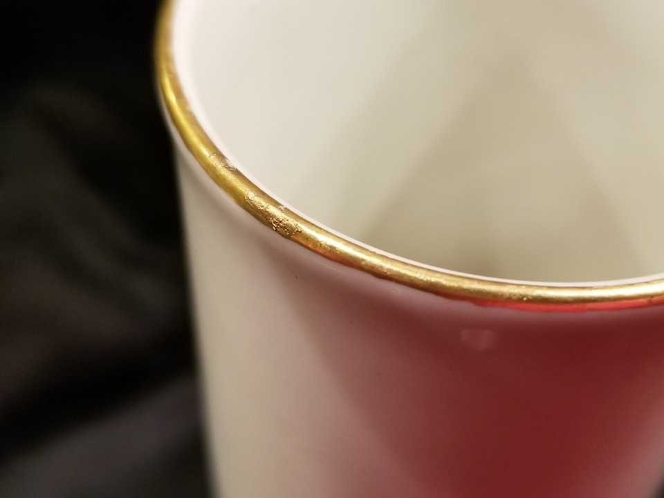 Royal Porzellan Bavaria KM Germany Ivy Banded IvoryBlue/Gold Vase 6 ...