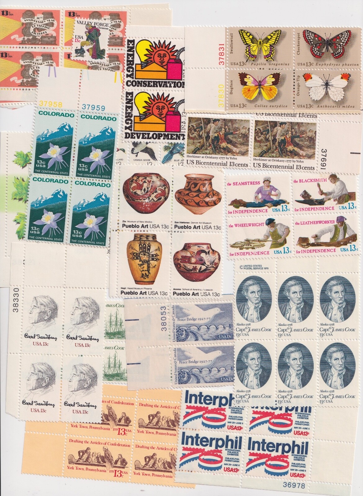 UNITED STATES DISCOUNT POSTAGE STAMPS BELOW FACE VALUE $20 ALL .13 ...