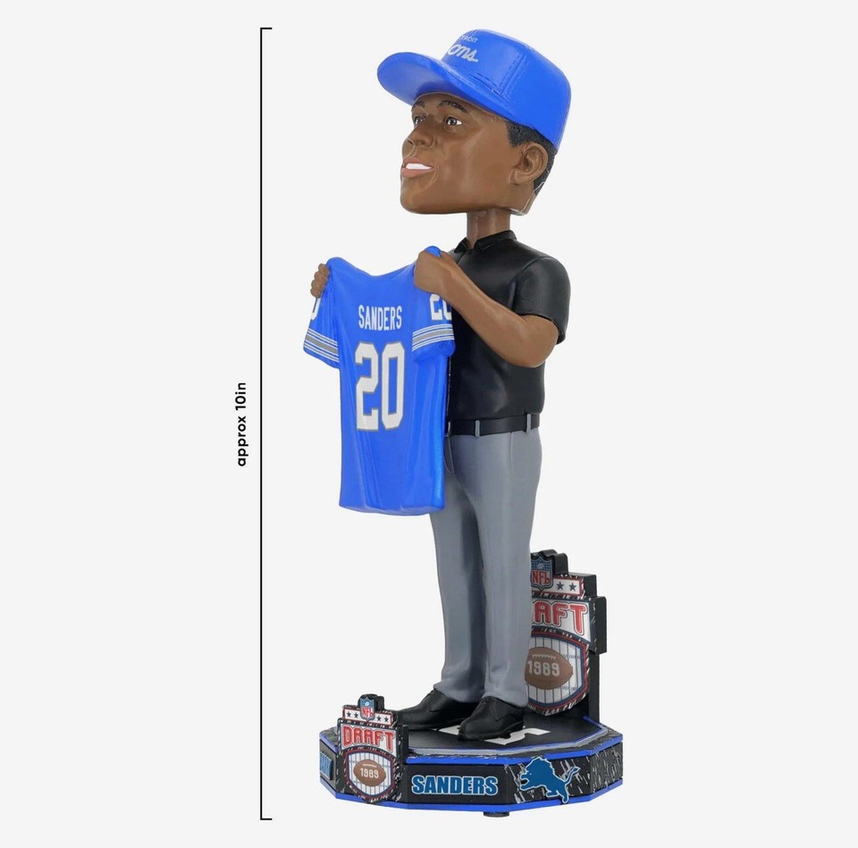 Barry Sanders Detroit Lions 1989 Draft Pick Bobblehead FOCO NEW ORIG ...