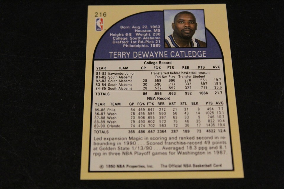 1990-91 Terry Catledge Hoops Base Card | eBay