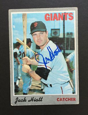 Jack Hiatt Giants signed 1970 Topps baseball card #13 Auto Autograph 3 ...