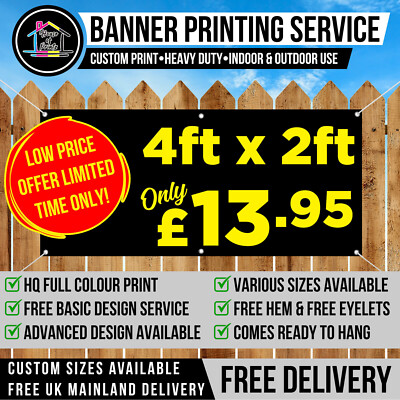 PVC Banners Custom Printed Outdoor Personalised Heavy Duty Vinyl Banner ...
