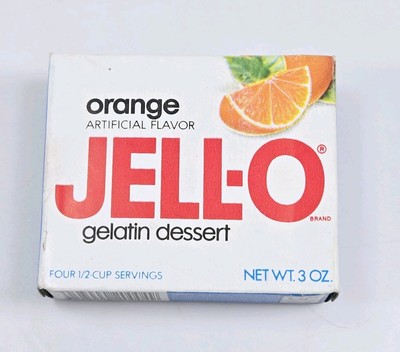 Vintage Jello Gelatin Desert Orange Unopened Box NOS 3 Ounce 80s ...