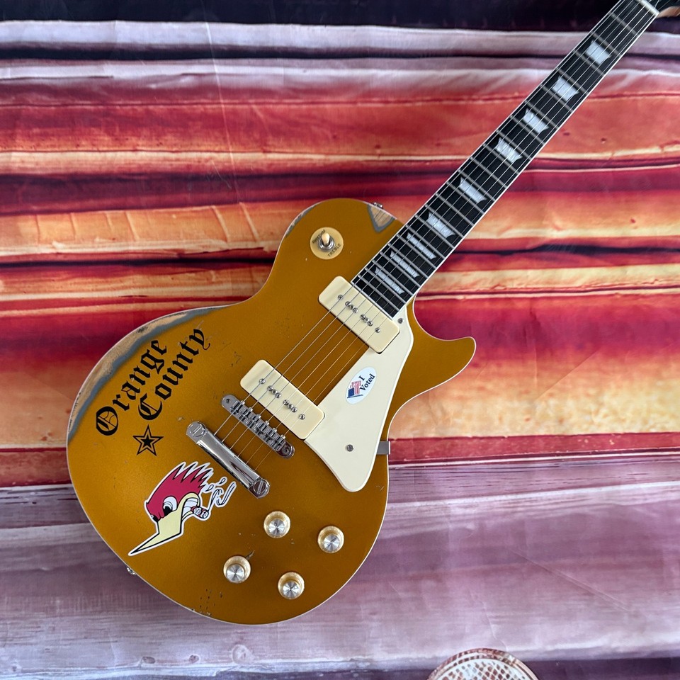 1976 Les Paul Deluxe Mike Ness electric guitar Gold Murphy Lab Aged tune-O-matic | eBay