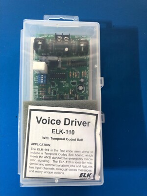 Elk Voice Driver, ELK-110, with Flush Mount Speaker ELK-SP12F | eBay