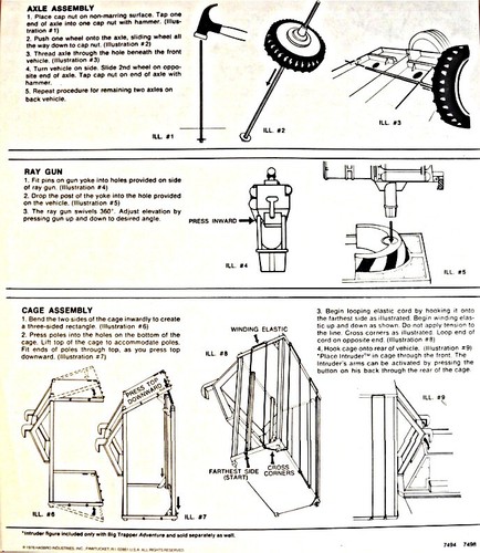 ADVENTURES OF GI JOE BIG TRAPPER INSTRUCTION REPRO RARE HASBRO | eBay