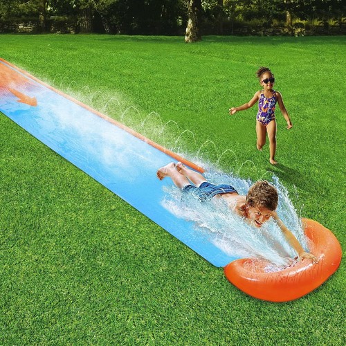 H2O Go Single Lane Water Slip & Slide Inflatable with Sprinkler - 4.88 ...