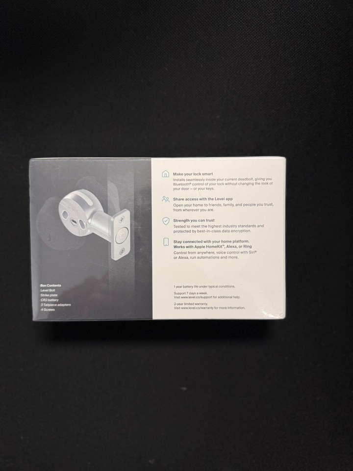 Level Bolt Smart Lock – Bluetooth Keyless Entry Deadbolt, Works with ...