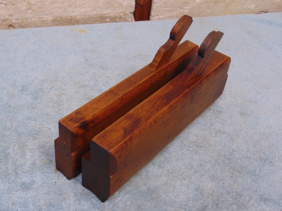 Lot of 2 Antique Sandusky Tool Co. Wooden Bead Molding Planes 7/8" and ...