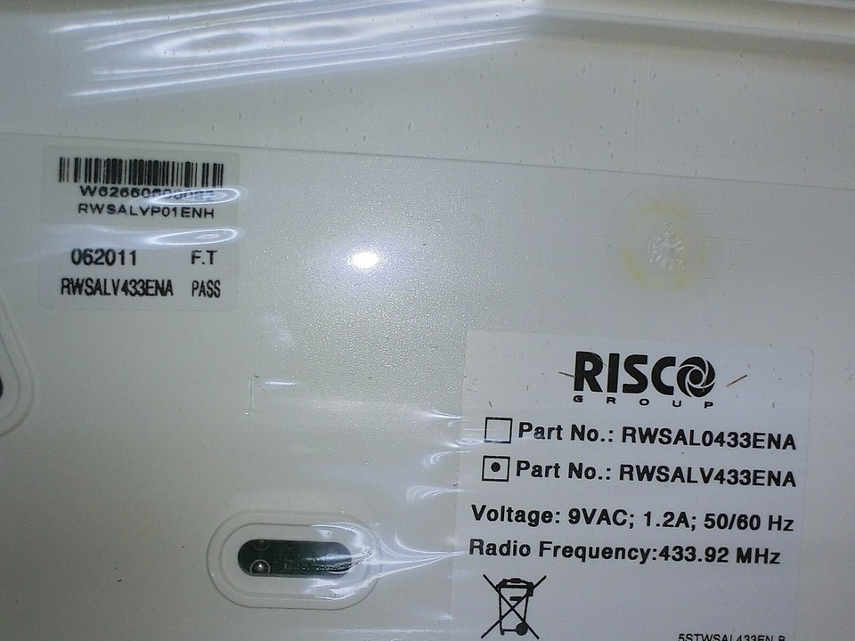 Risco WisDom RWSALVP01ENH,Wisdom433Voice(Eng)+Keyfob,RWSALV433ENA ...