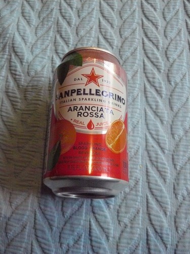 SANPELLEGRINO Sparkling Blood Orange CAN TAB Top OPEN empty 11.15 oz ...