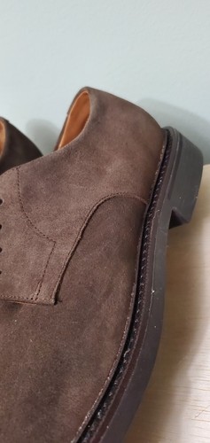 Polo Ralph Lauren Asher Derby suede oxford shoes brown Vibram Soles Sz ...