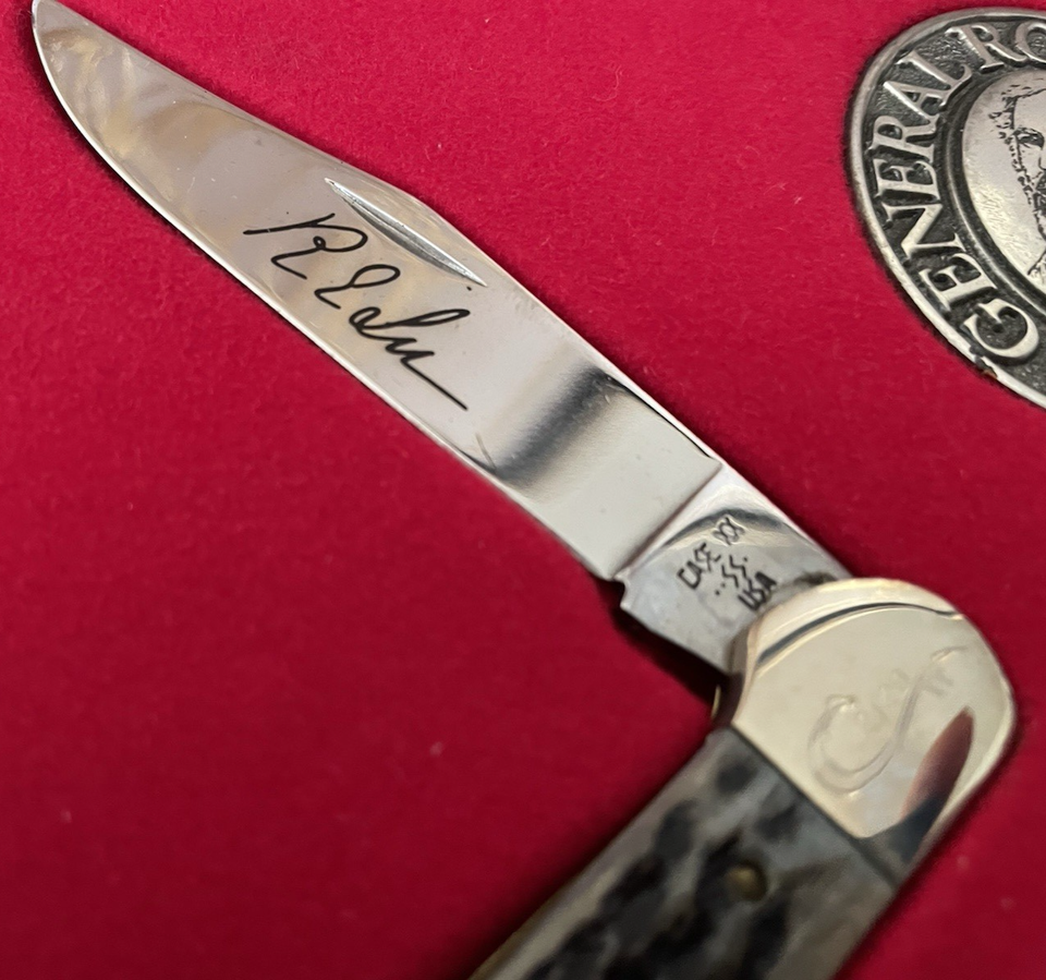 Case XX 1987 Civil War Lee & Grant Two-knife Set & Coins Limited 2120 ...