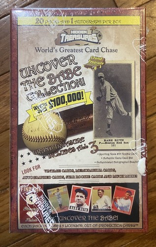 2007 Babe Ruth Hidden Treasures WORLD'S GREATEST CARD CHASE pack ...