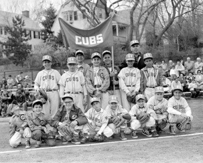 Little League Cubs in Newton Center 1955 Photo | eBay