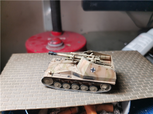 1:72 Scale WW II Germany Wespe，Sd.Kfz.124 Tank Model Painted Finished ...