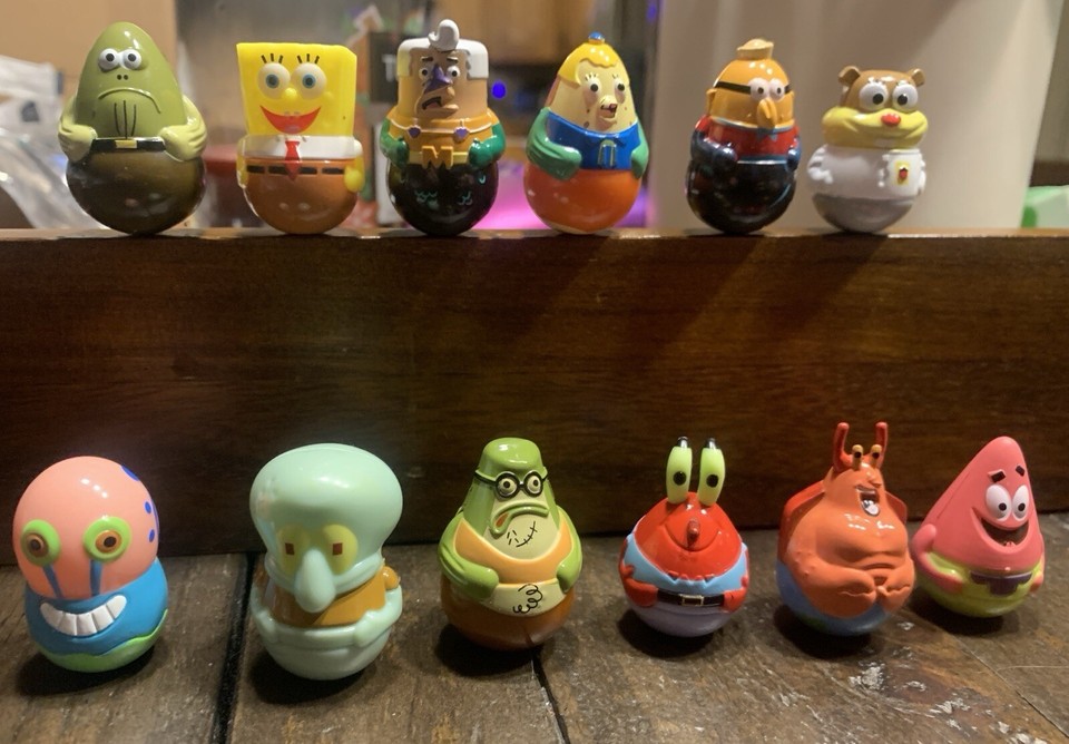 Krabby Patty Plus Wobbles Lot Of 13 Including Gold SpongeBob Frankford ...