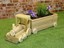 Train Steam Engine Wooden Decking Garden Herb Planter Plant Pot ...