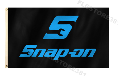 Snap-on Flag Banner 3x5ft Tools Products Sign Flag Wall Decor Garage ...
