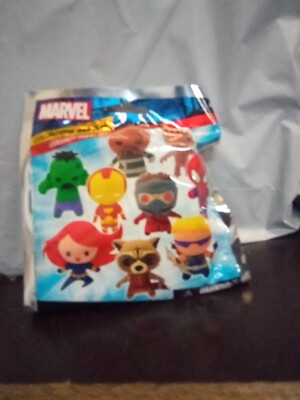 6 MARVEL Collectors Bag Clip New Sealed 3D Figural Blind Hanger ...