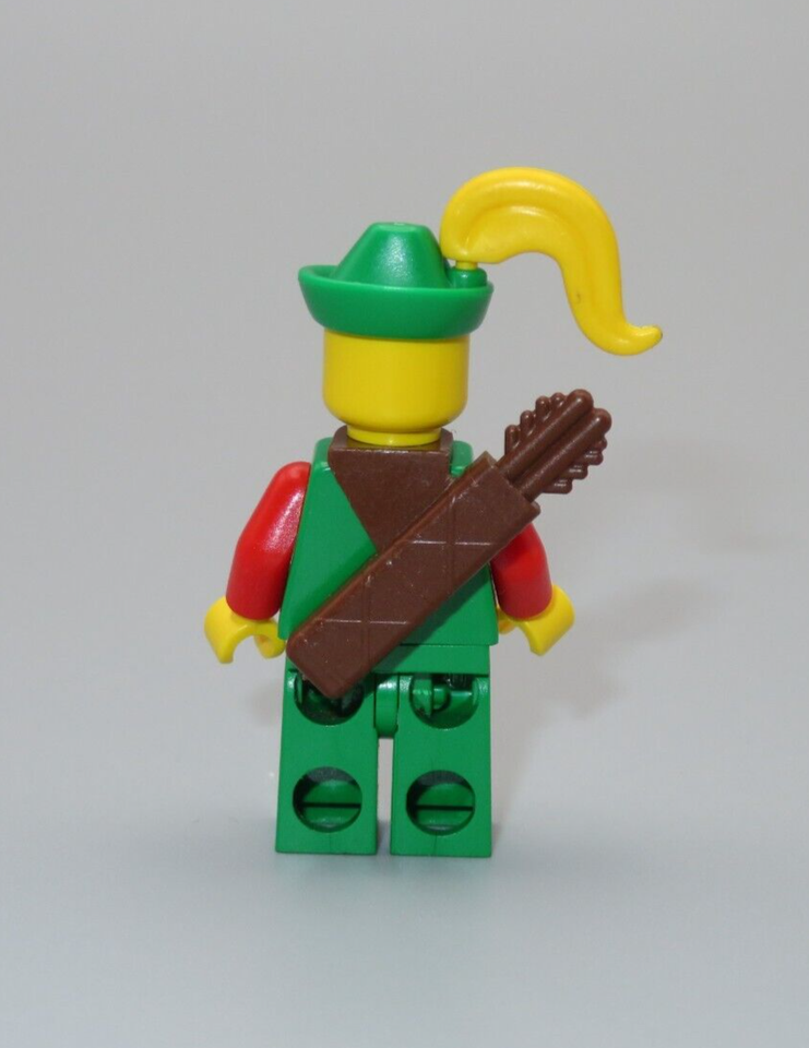 Lego Castle Dark Forestman bow arrow yellow plume feather plume ...
