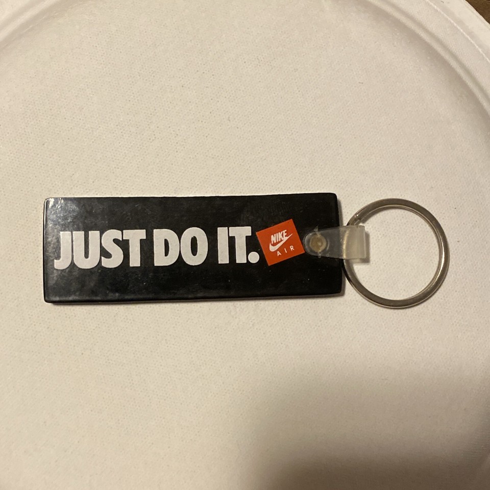 Vintage Plastic Nike Keychain Made In USA Swoosh Just Do It Key Chain ...