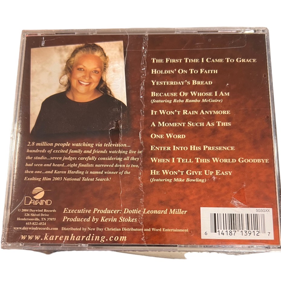 Karen Harding CD - Holding On To Faith - Sealed New Original 10 Tracks ...