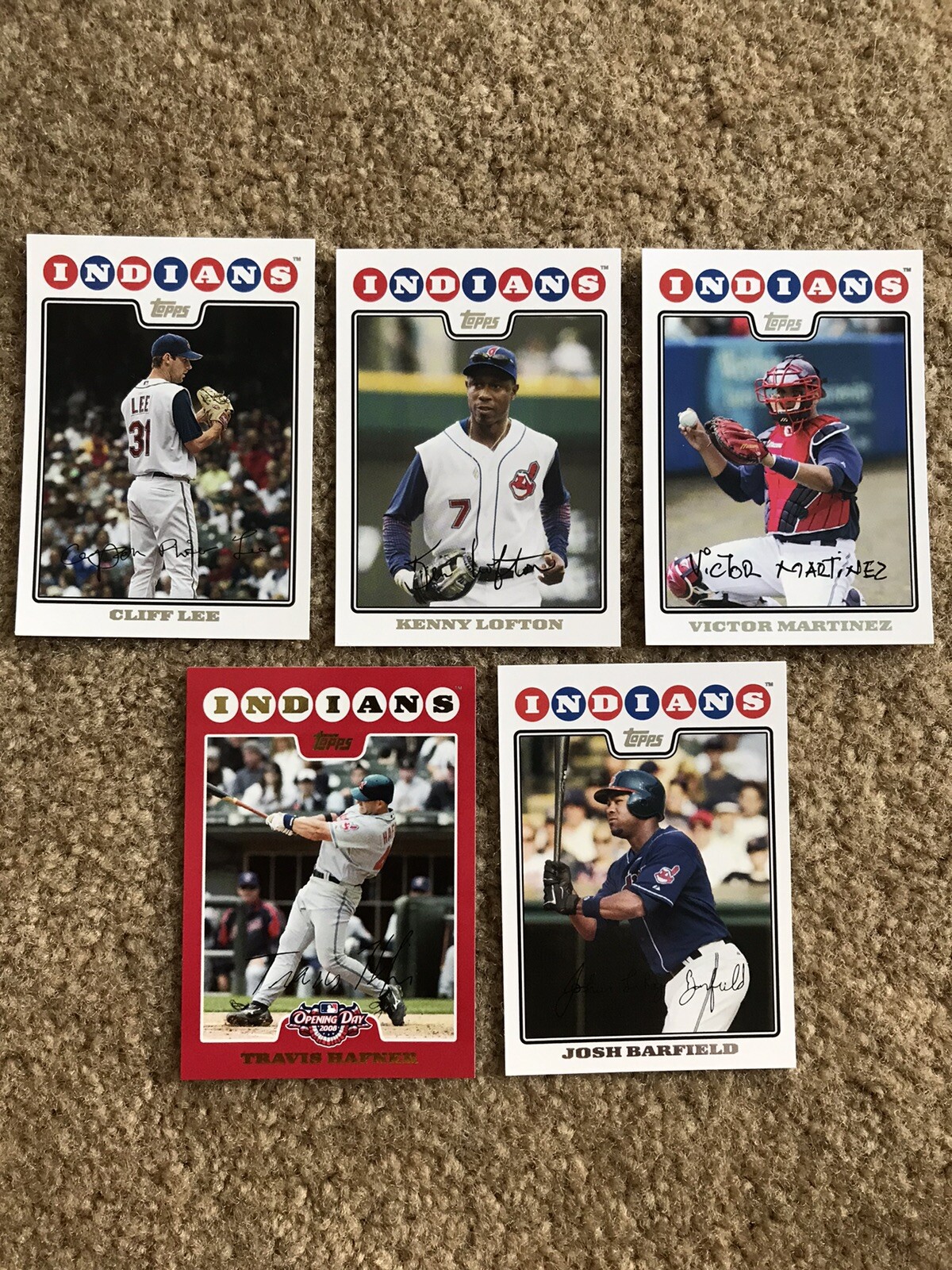 Cleveland Indians 2008 Topps Lot - Lee Hafner Lofton Martinez | eBay