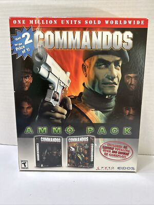 Commandos Ammo Pack Big Box PC 2 Games in 1 - Rare Eidos Item - | eBay