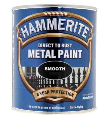 Hammerite - Smooth Direct To Rust Metal Paint - All Colours - All Sizes ...