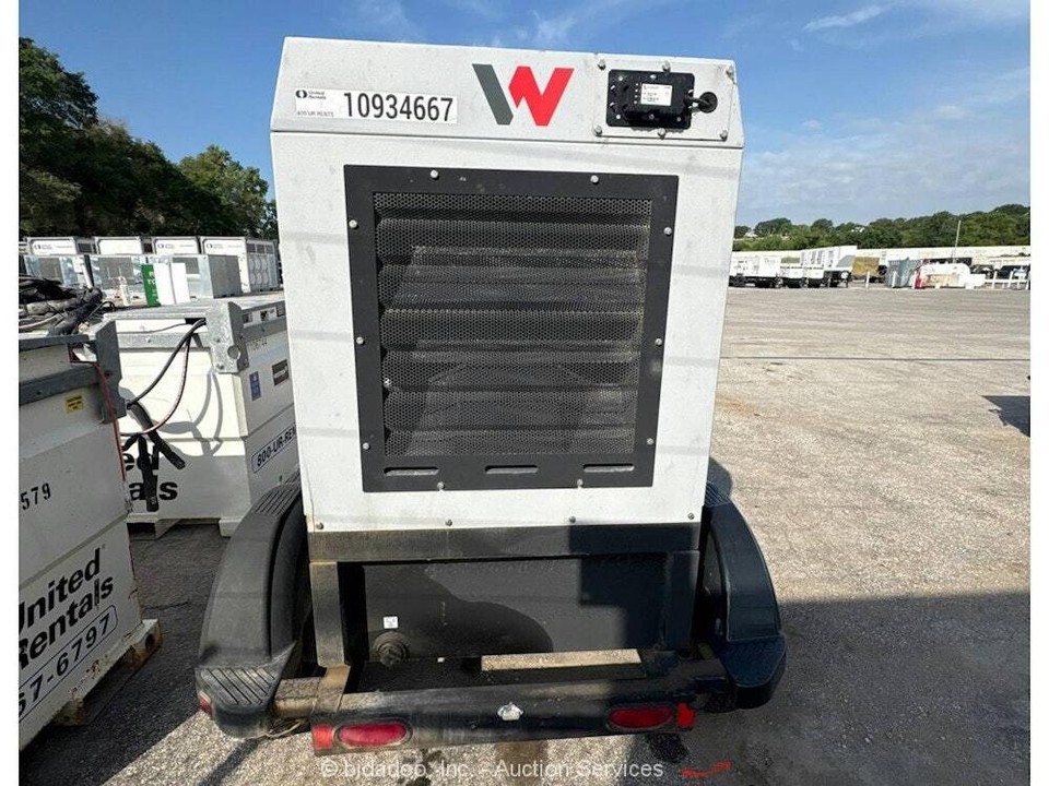 2019 Wacker Neuson G70 TF4 58 kW Towable Generator Trailer Kohler ...
