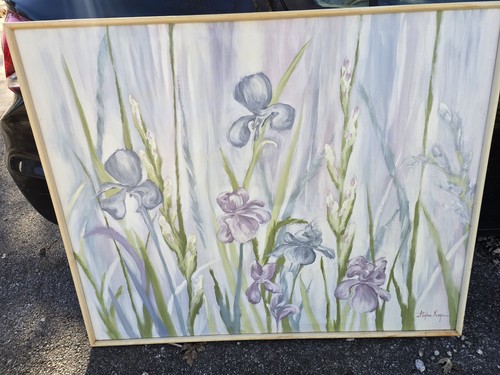 41x51 Stephen Kaye Vintage Flowers decor painting | eBay