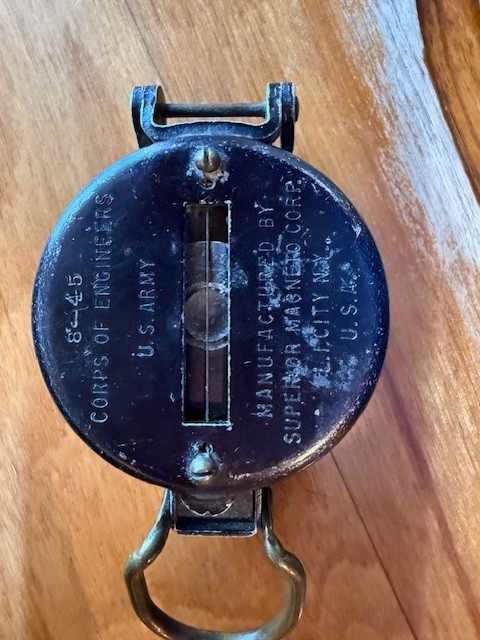 WWII Original Superior Magneto US Army Corps of Engineers Compass ...