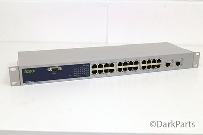 EUSSO UGS5224-RW 24-Port 10/100 Web Smart Switch with 2 x Gigabit Ports ...