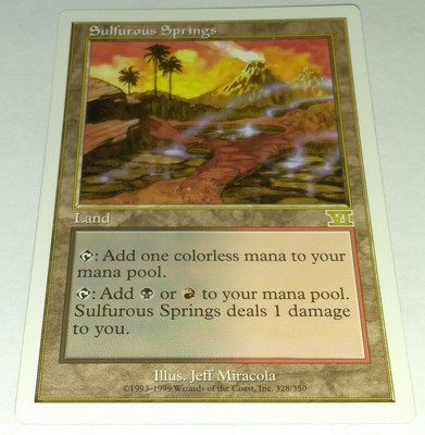 MTG Magic the Gathering : Sulfurous Springs - 6th Edition LP | eBay