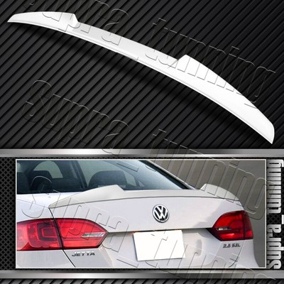 W-Power Pearl White V-Style Trunk Spoiler Wing For 2011-2018 Volkswagen ...