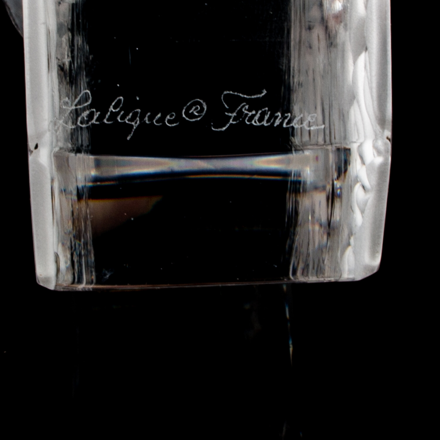 Giant 10.5" Lalique Glass Factice Perfume Bottle Chevrefeuille Signed ...