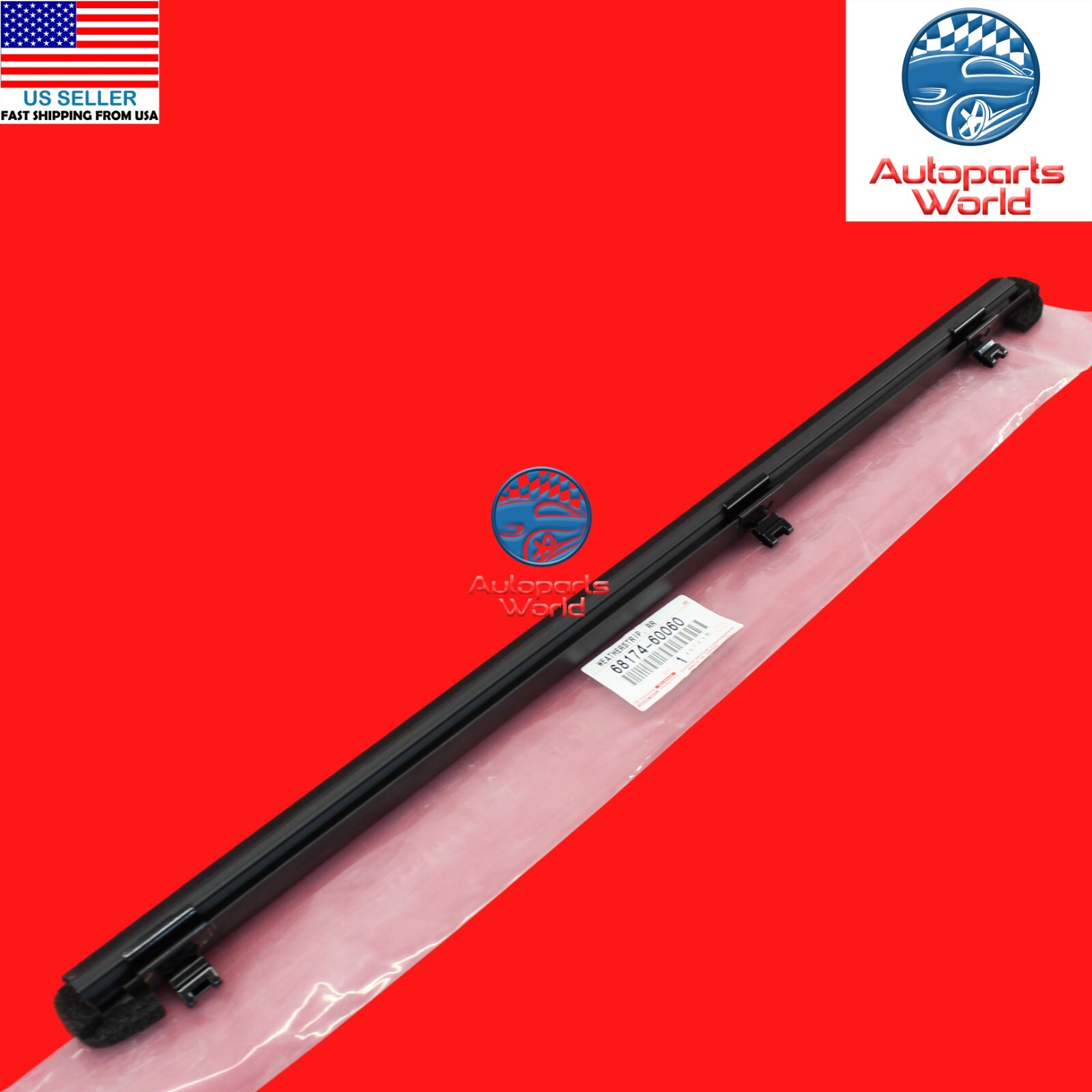 GENUINE TOYOTA 10-23 4RUNNER GX460 LEFT REAR DOOR BELT WEATHERSTRIP ...