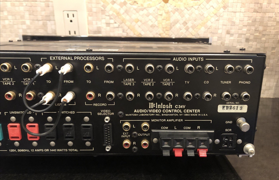 McIntosh C34V Audio/Video Control Center Amplifier Perfect Working ...