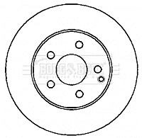 CAPSautomotive Brake Disc Rotor 2114210712 for Borg & Beck 211 421 07 ...