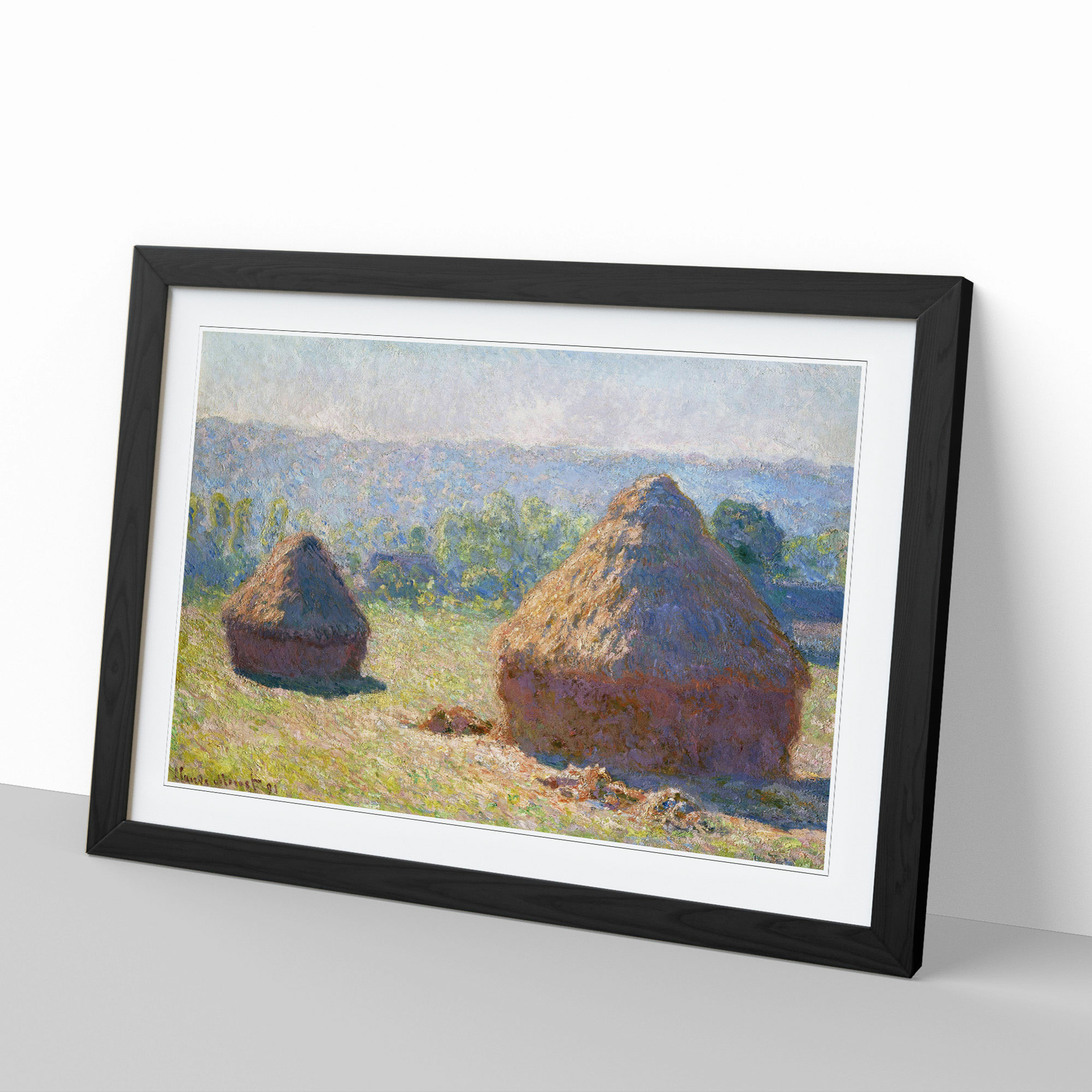 Haystacks Vol.1 By Claude Monet Wall Art Print Framed Canvas Picture ...