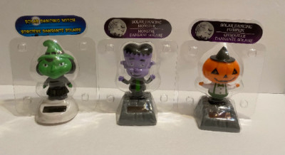 Halloween Bobbling Wobbling Head Dancing Pumpkin , Witch , Dancing ...