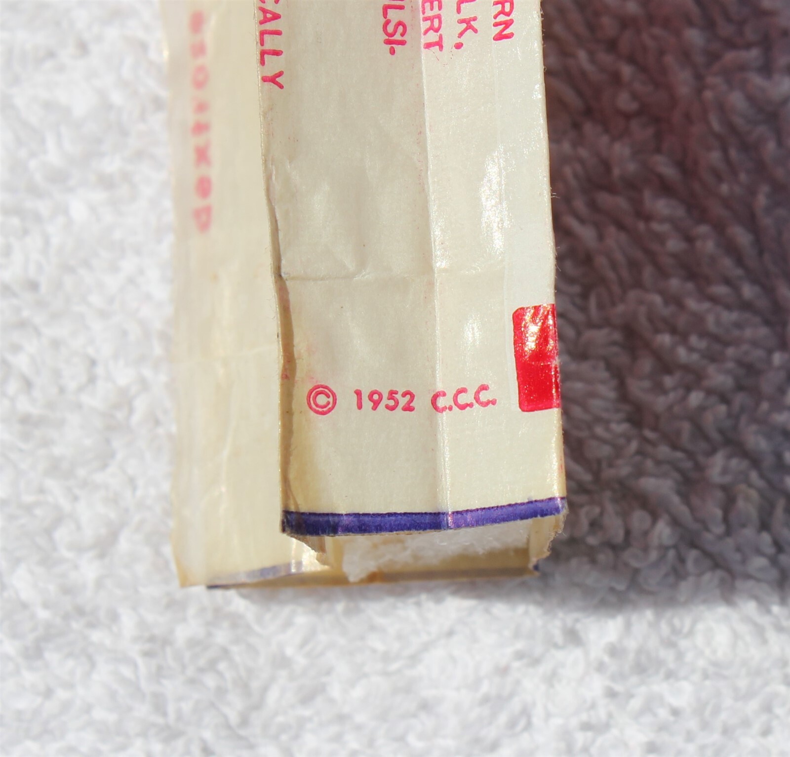 ©1952 Curtiss 5¢ Baby Ruth Candy Bar Wrapper w/Baby Ruth Cookie Recipe ...