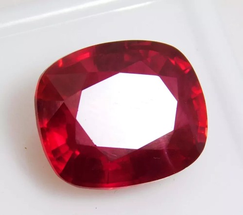 Blood Dark Red Ruby Cushion Certified 10-12 Ct Natural Loose Gemstone ...