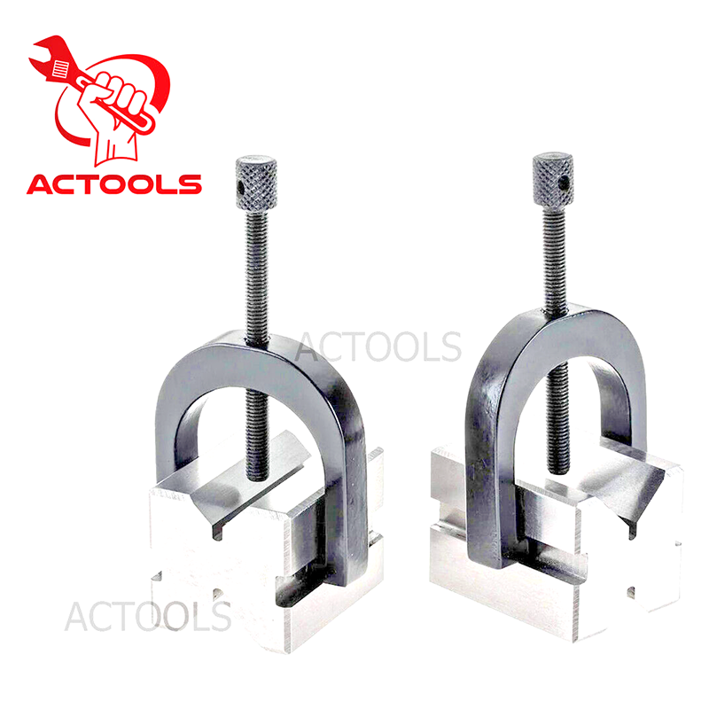 NEW Precision Engineers All Steel Vee Blocks Clamp Set V Block Matched ...